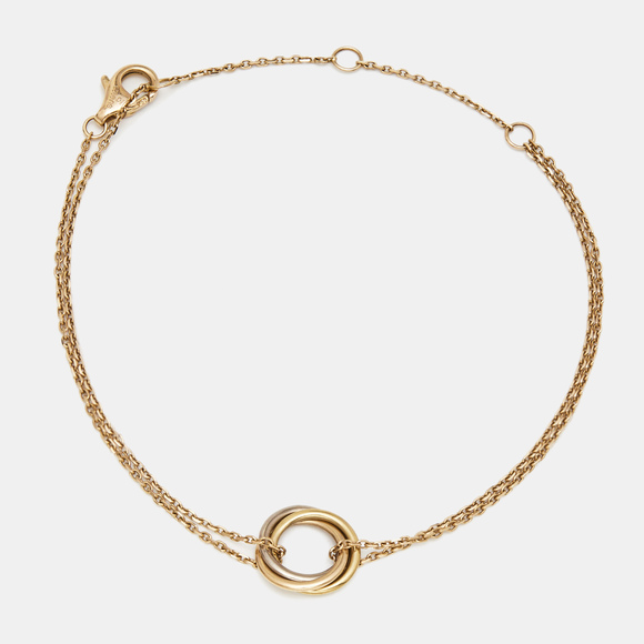 Cartier | Jewelry | Cartier Trinity De 8k Three Tone Gold Bracelet ...
